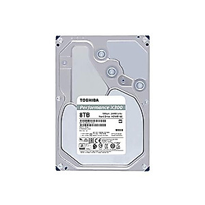 Toshiba X300 8TB Performance & Gaming 3.5-Inch Internal Hard Drive – CMR SATA 6 GB/s 7200 RPM 256 MB Cache - HDWR180XZSTA