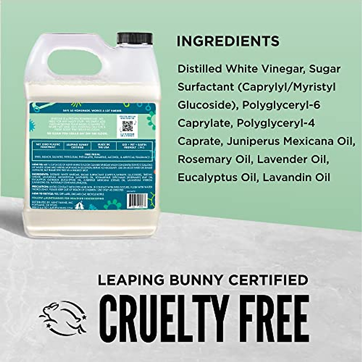 Aunt Fannie's Bundle: Floor Cleaner Vinegar Wash (Eucalyptus) + Vinegar Cleaning Wipes (Eucalyptus)