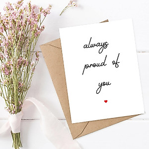 Emily gift Always Proud Of You Card - Encouragement Card - Well Done Card - Congratulations For Friend - Daughter - Graduation Card - New Job Card