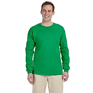 Fruit of the Loom Adult 5 oz. HD Cotton™ Long-Sleeve T-Shirt XL KELLY