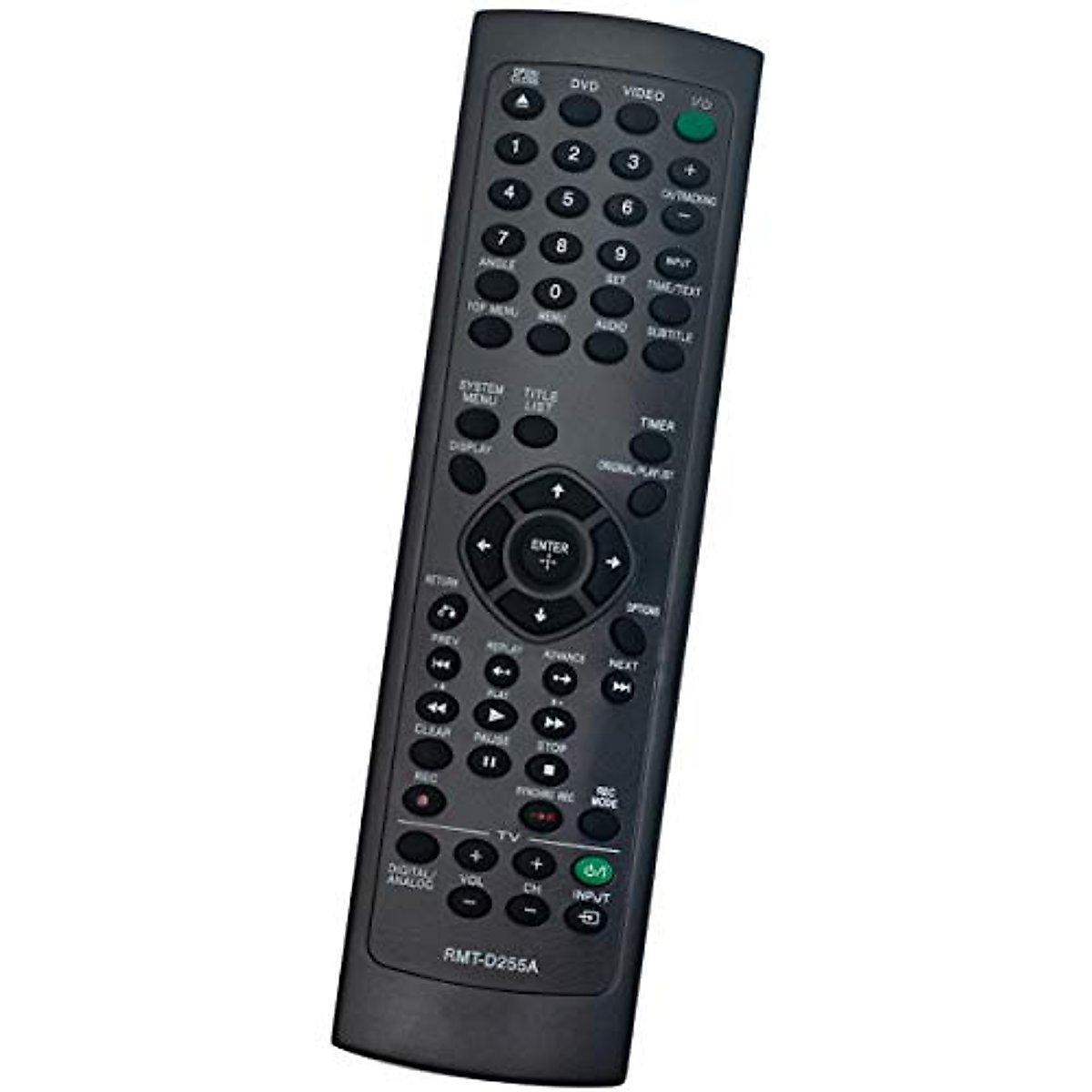 RMT-D255A Replacement Remote Control Applicable for Sony VCR DVD Recorder RDR-VX535 RDR-VX560 RDRVX535 RDRVX560