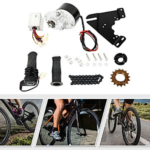 LyeXD 24V 250W Electric Bicycle Motor Kit, E-Bike Conversion Kit, Bike Motor Retrofit w/Motor Controller for 16''-28'' Wheel Motor Conversion Chain Kit (Battery not Included)