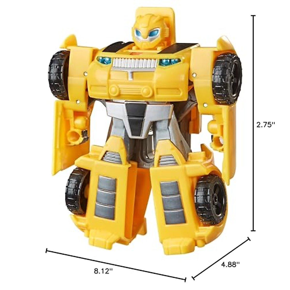 Transformers Playskool Heroes Rescue Bots Academy Classic Team Bumblebee, Converting Toy Robot Action Figure, Christmas Stocking Stuffers for Kids, Ages 3+