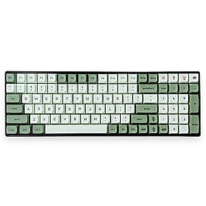 Matcha Keycaps Set 124 Keys PBT XDA Profile Keycaps Dye Sublimation Fit for 61/64/87/104/108 Cherry Mx Switches Mechanical Keyboard