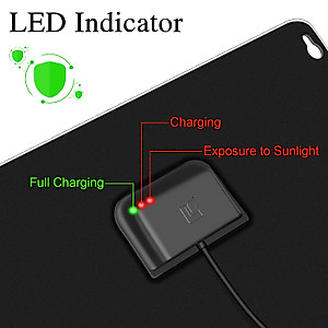 Solar Trickle Charger,20W 12V Solar Panel Car Battery Charger, Solar Battery Maintainer Built in MPPT,IP65 Waterproof Solar Car Battery Charger for Car,Boat,RV,Trailer,Motorcycle & Lawn Mower