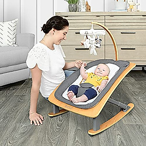 Evolur Tory 2-in-1 Rocker & Chair in Gray, Normal, Mentioned in The Attached Sheet