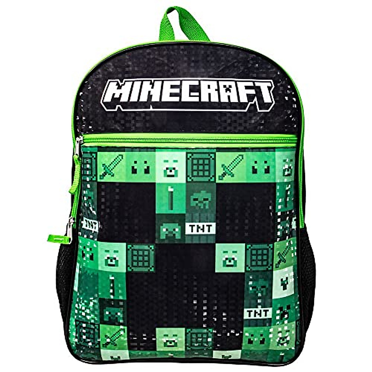 Game Party Minecraft Backpack for Boys 8-12 - Bundle with 16” Minecraft Backpack, Water Bottle, Decals, More | Minecraft Backpack Set for Kids