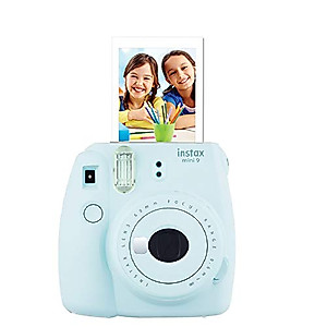 Fujifilm Instax Mini 9 Instant Film Camera (Ice Blue) - Fujifilm Instax Mini Instant Film, Twin Pack - Fujifilm Instax Mini Rainbow Film - Case for Fuji Mini Camera – Fuji Instax Accessory Bundle