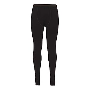 KicKee Menswear Solid Long Sport Legging (S, Zebra)