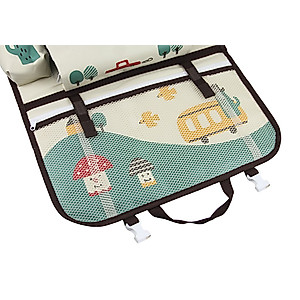 Cartoon Car Seat Back Organizers Large Capacity Car Seat Storage Bag Multifunctional Hanging Organizer Backseat Tissue Phone Water Bottle Storage Box Chair Back Stroller Hanging Bag Organizer Holder