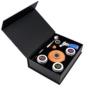 Bell Bind Whiskey smoker kit with torch Old fashioned Bourbon Whiskey Scotch smoker Infuser kit Drink Smoker Set 6 flavors wood chips premium gift box (No Butane)