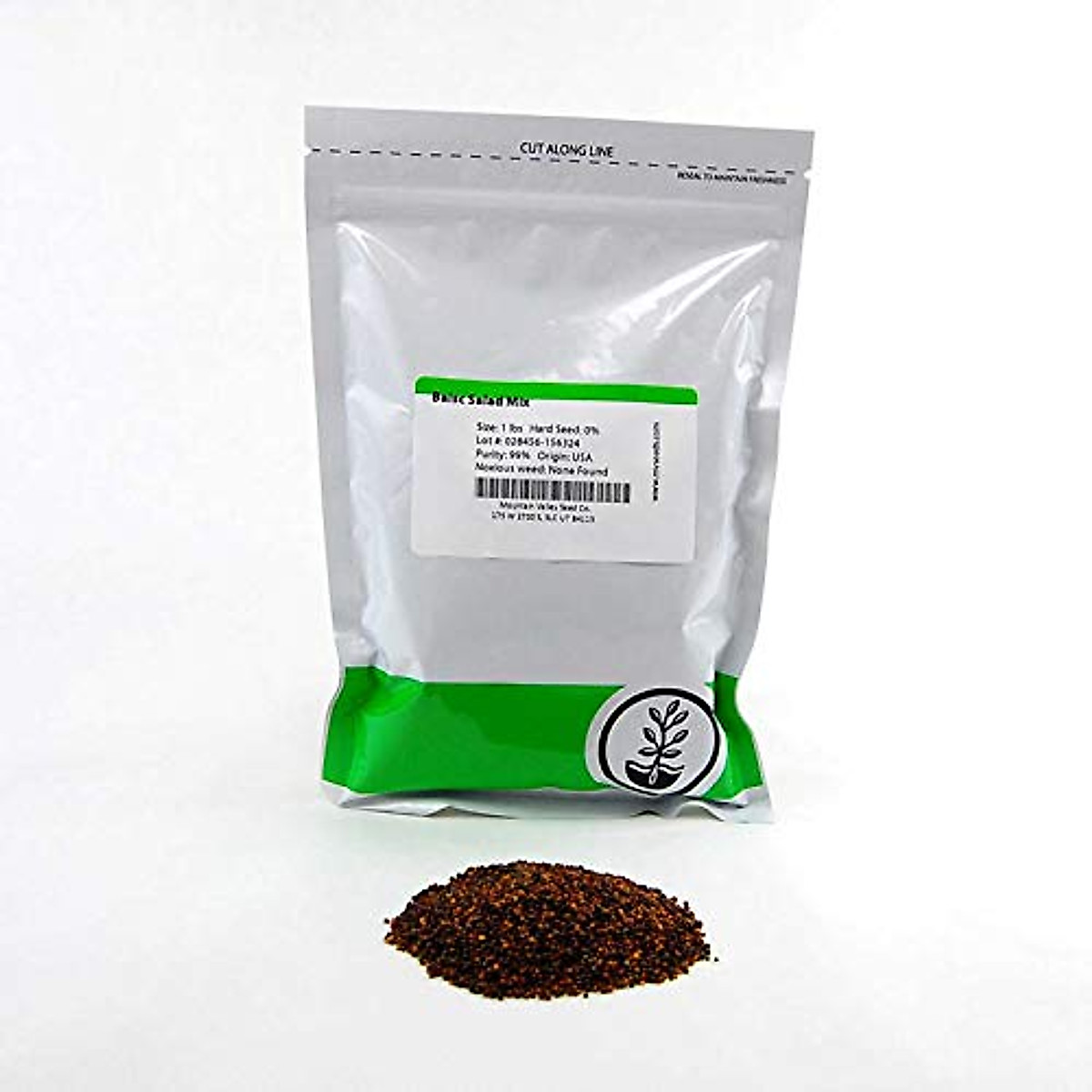 Basic Salad Mix Microgreens Seeds | Non-GMO Micro Green Seed Blend | Broccoli, Kale, Kohlrabi, Cabbage, Arugula, & More (1 Pound)