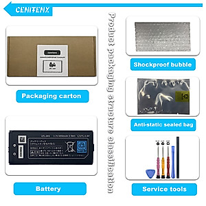 CENIFENX DSi XL Battery, UTL-003 3.7V 1050mAh Replacement for Nintendo DSi XL, DSi LL Game Player Battery, with Repair Tool Kit (Not for Nintendo DSi NDSi DS Lite)