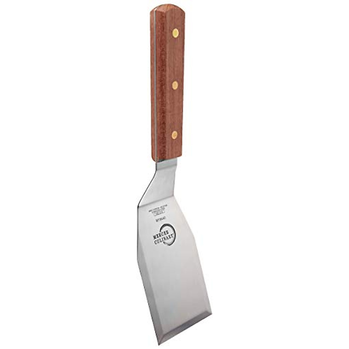 Mercer Culinary Praxis Rosewood Handle Heavy Duty Turner, 5 Inch x 3 Inch, Brown