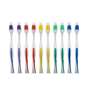 Millennium Bulk Individually Wrapped Standard Medium Bristle Toothbrushes for Travel, Hotel, Guests, Disposable use and More (100 Pack)