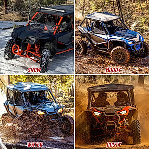 SAUTVS Lower Door Panels for Talon, Lower Door Inserts with Built-in Frame for Honda Talon 1000R 1000X 1000X-4 2019-2024 Accessories, Plastic Lower Half Door Panels Replace 08R77-HL6-A00(2 Doors)