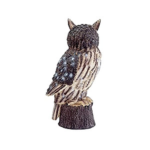 VA Horned Eagle Owl Resin Statue, Fake Owl, Fake Statue, Fake Owls, Garden Owl, Owl Décor, Realistic Owl, Owl Yard Décor, Owl.