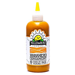 Yellowbird Classic Habanero Hot Sauce 19.6 oz. Tabletop Size (Medium Hot | 1 Bottle | Made in Texas)