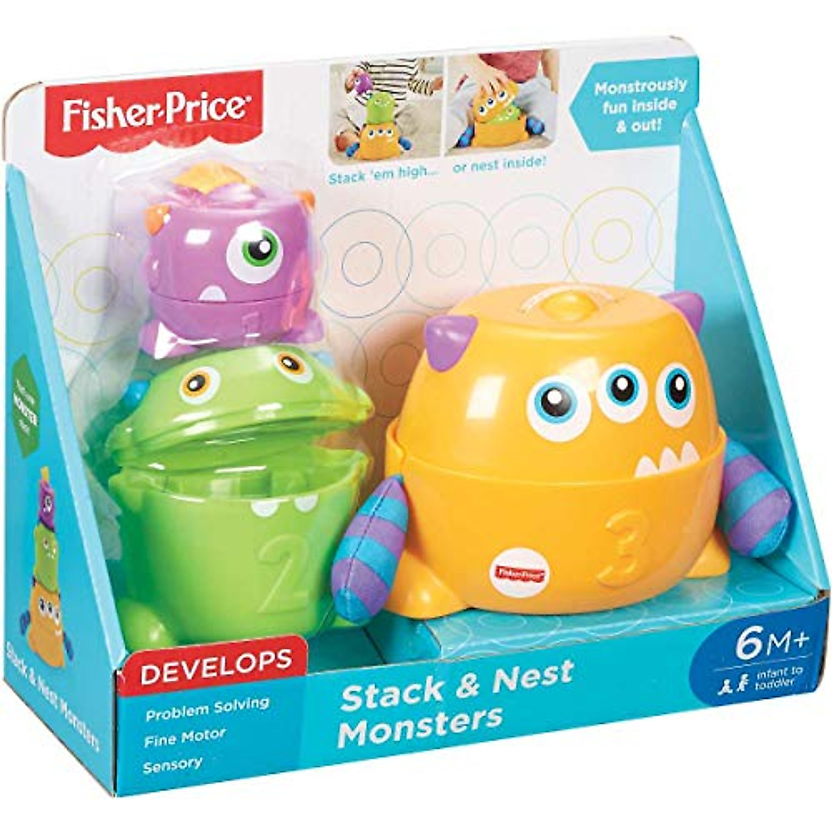 Fisher-Price Stack & Nest Monsters