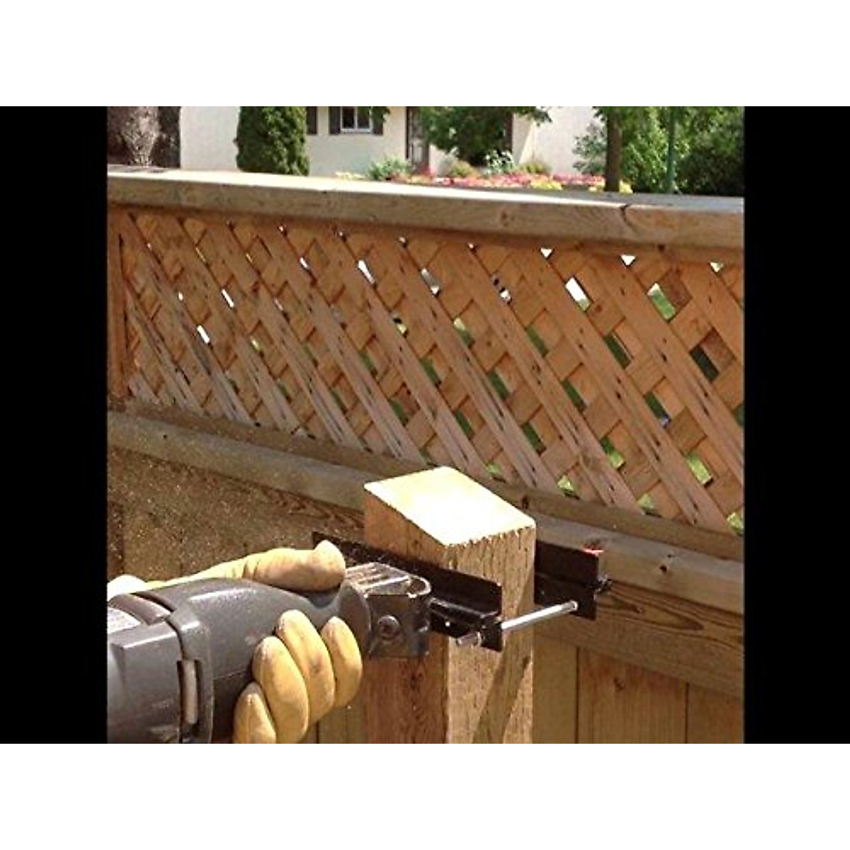 ReciProMate- Reciprocating Saw Guide Attachment For Cutting 4x4 Fence and Deck Posts