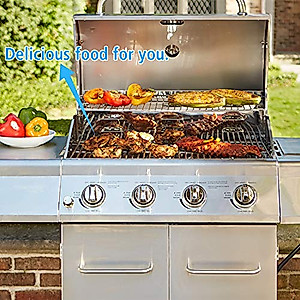 14.6 Inches Grill Parts for Nexgrill Models 720-0830H, 720-0864, 720-0864M Heat Plate Bars BBQ Porcelain Steel Shield Deflector Gas Grill Replacement Parts (5 Pack)