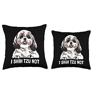 Shih Tzu Gifts for Dog Lovers I Shih Tzu Not Throw Pillow, 18x18, Multicolor