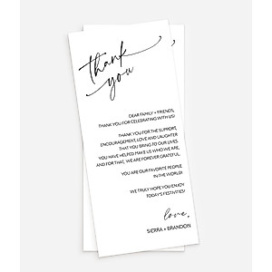 All Ewired Up Wedding Thank You Note, Printed Personalized, Place Setting, Thank You Card, Wedding Thank You Note, Table Thank You Card, Greenery, Eucalyptus