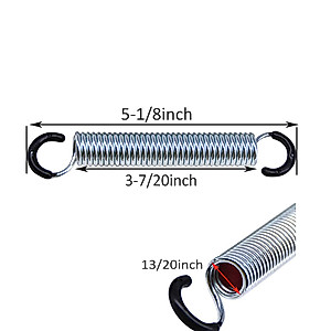 Yoogu ５1/8inch (Pack of 2) Recliner Sofa Chair Springs Replacement Mechanism Tension Spring