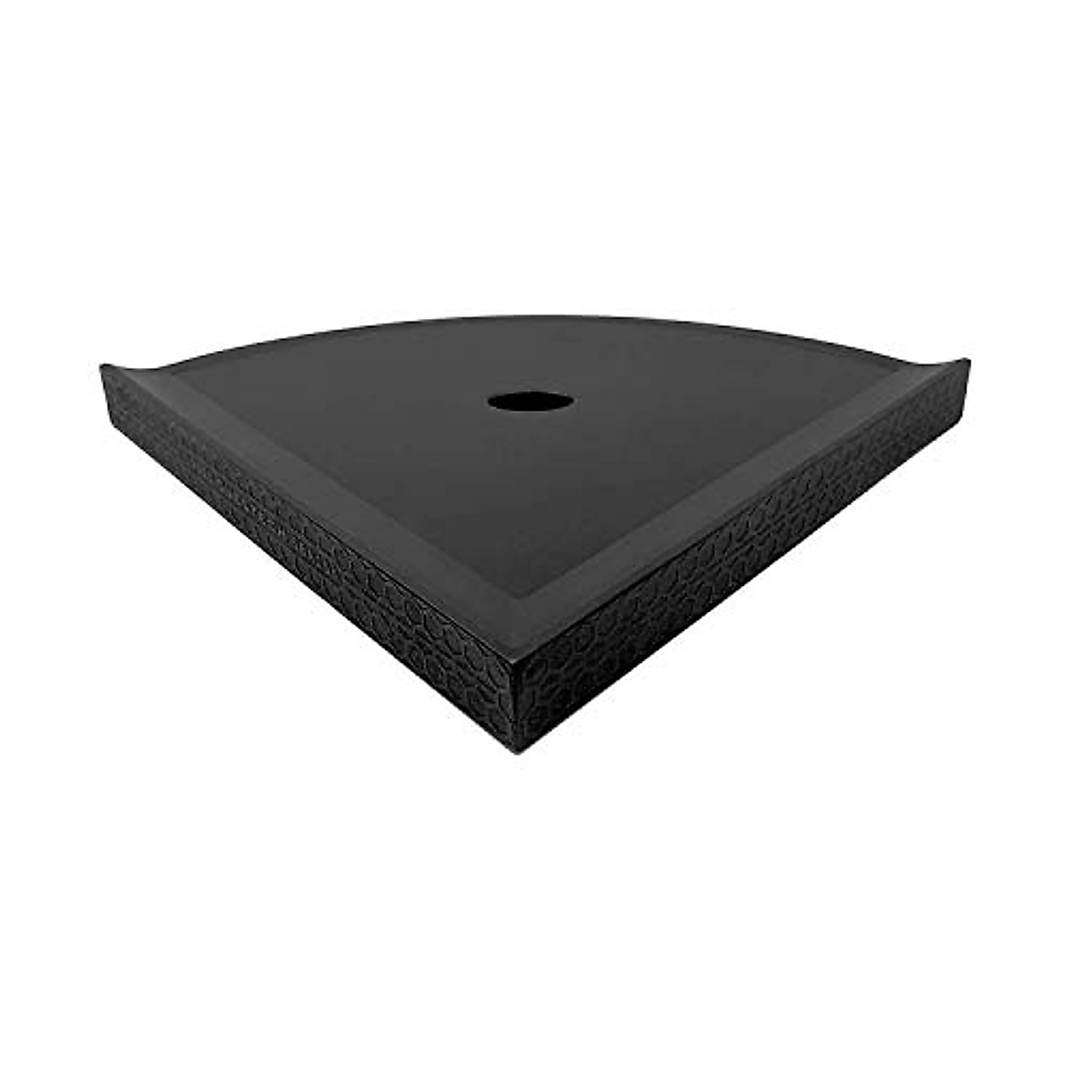 Questech Décor 8 Inch Corner Shower Shelf and 5 Inch Shower Caddy Soap Dish, Metro Flatback Wall Mounted Bathroom Shower Organizer, Graphite Black