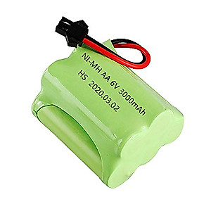 Parts & Accessories NI-MH 6V 3000mah AA Battery High Capacity AA Battery 6v for Remote Control Electric Toys for RC car Truck Boat Toys Battery 1pcs - (Color: 5557-2P)