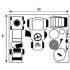 Arrow Sheds Amazon Exclusive Classic 10' x 8' Charcoal Steel Storage Shed with Included Floor Frame Kit