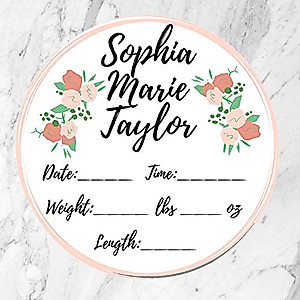 Custom Handmade Wooden Birth Announcement Sign (Sophia)