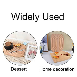 Enkrio Boho Wooden Rainbow Arch Tray Decorative Wood Charcuterie Board Wood Serving Boards for Kitchen Home Decor