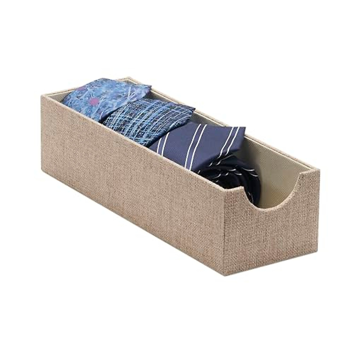 Household Essentials Brown 720-1 Deep Drawer Organizer Box for Storage | 12 in x 4 in x 3.13