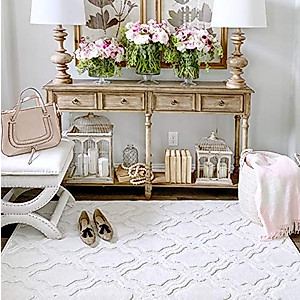 My Texas House by Orian Indoor/Outdoor Cotton Blossom Area Rug, 9' x 13', Natural