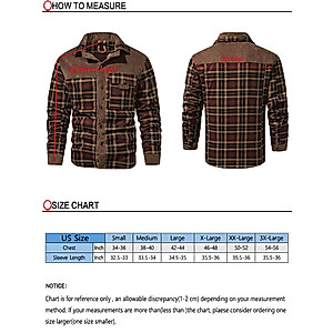 Mr.Stream Men's Outdoor Casual Vintage Long Sleeve Plaid Flannel Button Down Shirt Jacket 3251 Coffee M