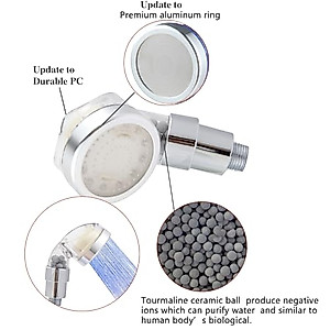Socila Professional LED Shower Head: Auto Color Changing, High Pressure, and Water Filtration for Shampoo Bowl"
