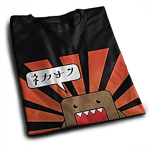 Mans Domo T-Shirt Lightweight Tennis Short Sleeves Tops XL Gift Black