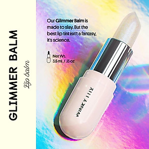 Winky Lux Glimmer Balm, pH Lip Balm, Color Changing Lipstick and Tinted Lip Balm, Vegan & Cruelty Free Lip Balm, Hydrate & Plump, Pink Shimmer Lipstick, Unicorn