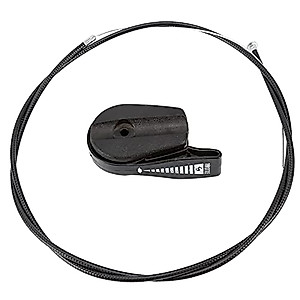Hyuduo Universal 65 Throttle Cable Switch Control Replacement Kit for Garden Lawnmowers (Black)