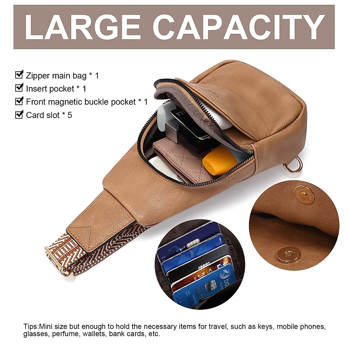 CLUCI Womens Backpack Purse Small Sling Bag for Women