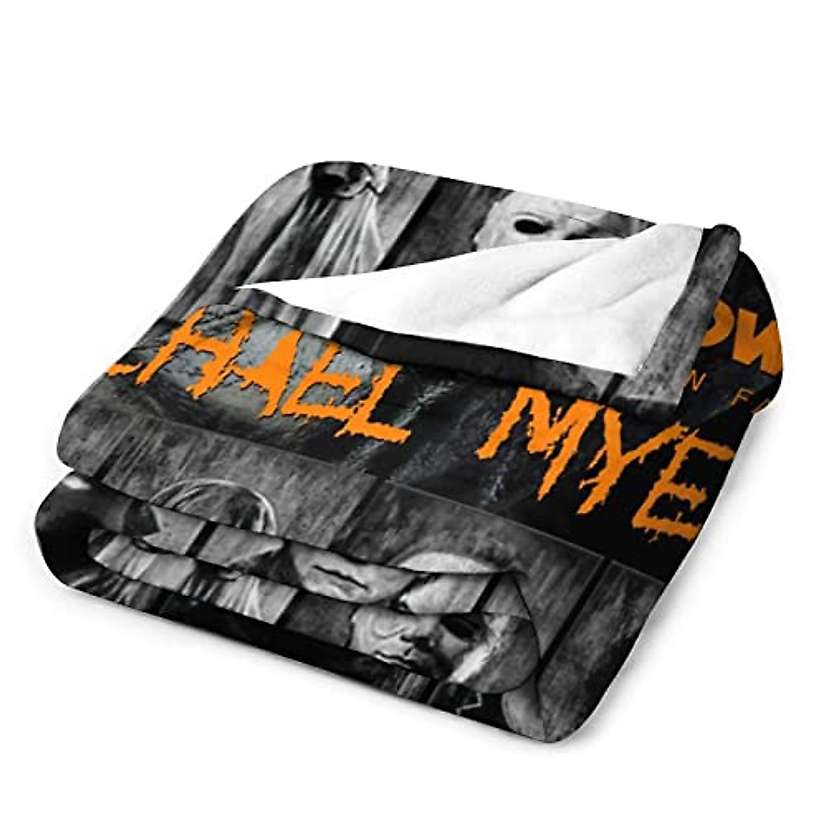 GIMCJOK Nice Michael Halloween Myers Throw Blanket, Flannel Blankets and Throws for Couch, Super Cozy Air Conditioned Blanket 40''x50''