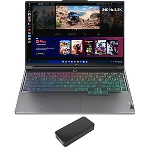 Lenovo Legion Slim 7i Gaming & Entertainment Laptop (Intel i9-13900H 14-Core, 16GB DDR5 5200MHz RAM, 2TB PCIe SSD, GeForce RTX 4070, 16.0" 240 Hz Wide QXGA (2560x1600), Win 11 Pro) with USB-C Dock