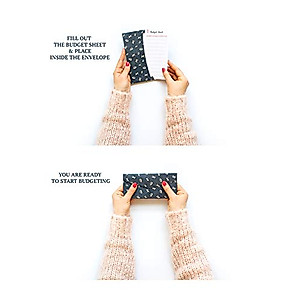 Cash Budget Envelopes for Cash System - 12 Pcs Money Envelopes for Cash Budgeting plus 12 Budget Sheets - Cash Envelopes for Budgeting - Money Saving Envelopes System Wallet for Cash Budgeting