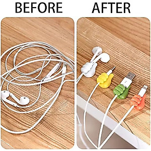 20 Pcs Self Adhesive Silicone Thumb Hooks – Multifunction Thumb Up Wall Hooks for Cable Clip, Key Holder, Wire Management, Small Command Hooks – Versatile Wall Hangers