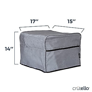Convection Toaster Oven Cover with Storage Pockets, Large - Fits Machines Up to 17 x 15 x 14 Inches