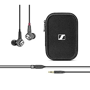 Sennheiser IE 80 S Adjustable Bass earbud Headphone, Black