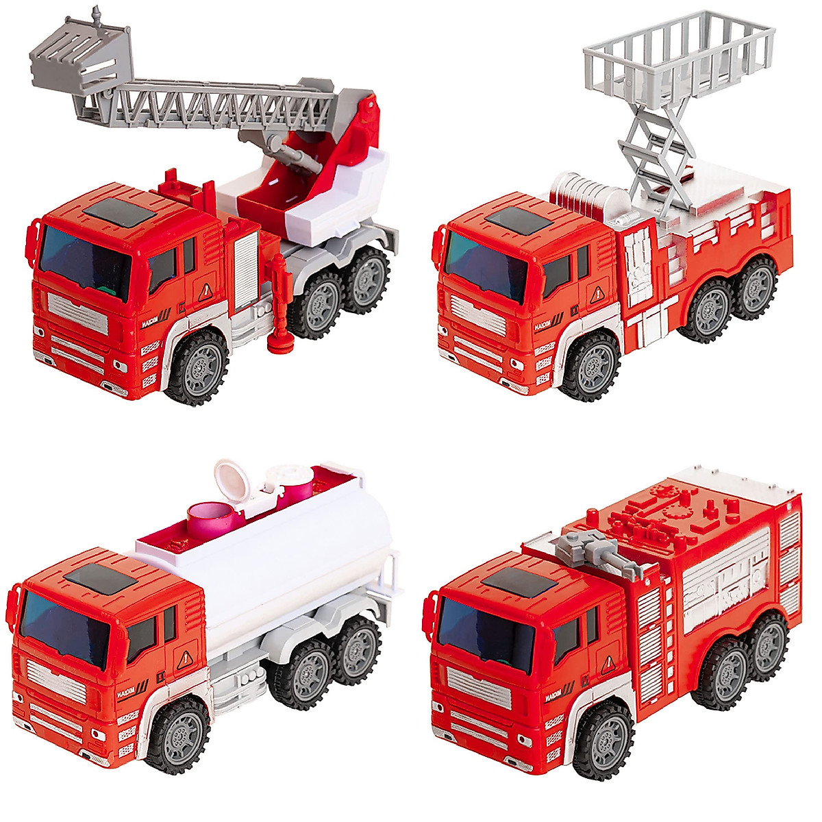 Altoi Fire Truck Toy for Kids and Toddlers- Kids Toy Trucks for Pretend Play- Fire Rescue Toy- Fire Fighting Truck Toys- Vehicle Toys
