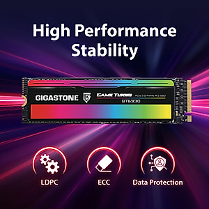 Gigastone PCIe 3.0 M.2 SSD 1TB Gen 3 NVMe SSD Gaming Internal Solid State Hard Drives Upgrade PC Laptop Storage High Speed Response for Gamers Graphic Design Creators IT Pros up to 3,400MB/s
