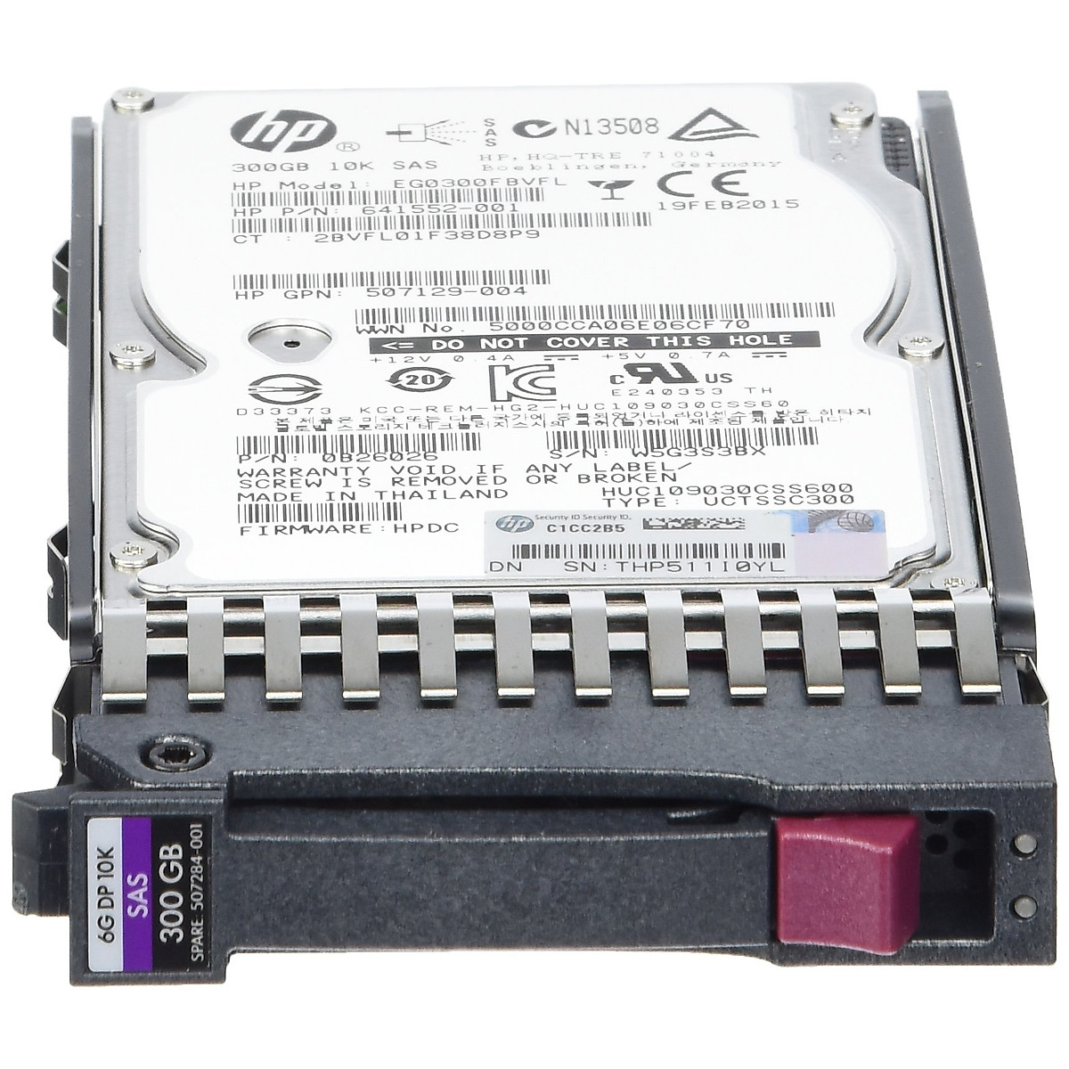 HEWLETT PACKARD 300GB 6G Sas 10K 2.5IN Dp HDD/ (Certified Refurbished)